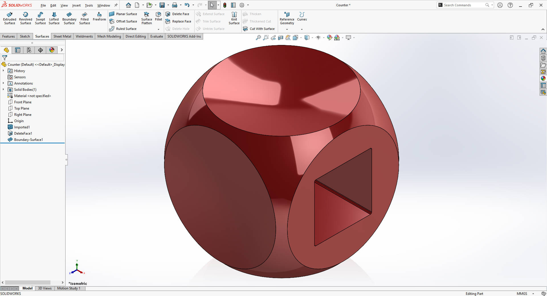 Surface Modelling Tips How To Repair And Edit Imported Geometry In Soli